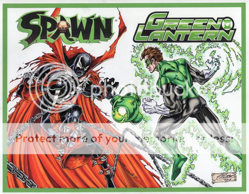 Spawn vs Green Lantern by Kevin Conrad - Statue Forum